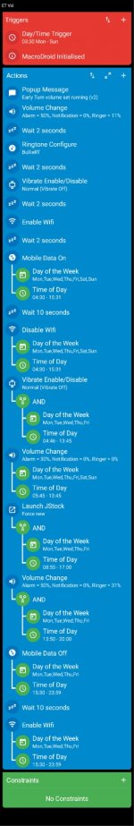 Using constraint 'Time Of Day' | MacroDroid Forum